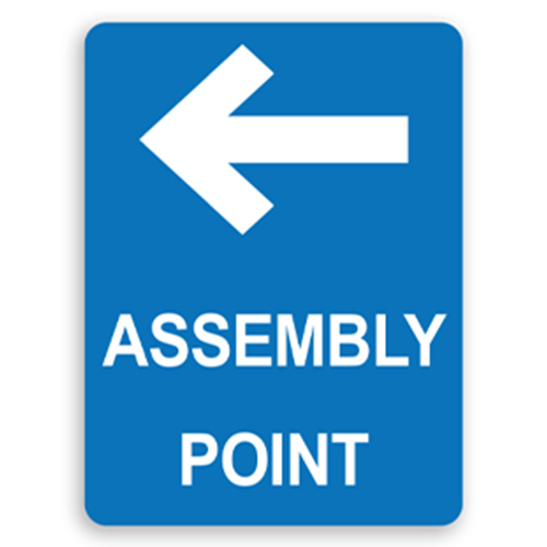 ASSEMBLY POINT LEFT ARROW - American Sign Company