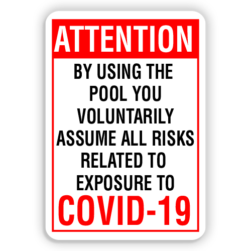 BY USING POOL YOU ASSUME ALL RISKS - American Sign Company