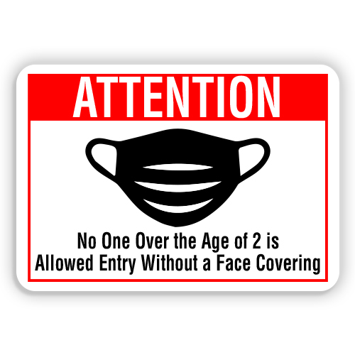NO ALLOWED ENTRY WITHOUT MASK - American Sign Company