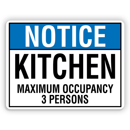 KITCHEN MAXIMUM OCCUPANCY - American Sign Company