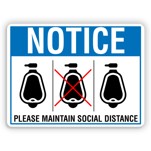 NOTICE PLEASE MAINTAIN SOCIAL DISTANCE - American Sign Company