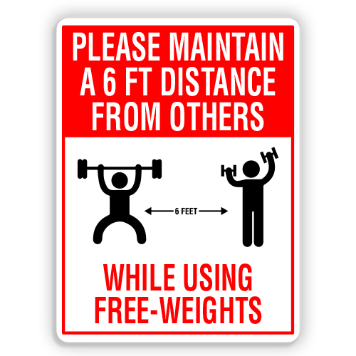 PLEASE MAINTAIN A 6 FT DISTANCE FROM OTHERS - American Sign Company