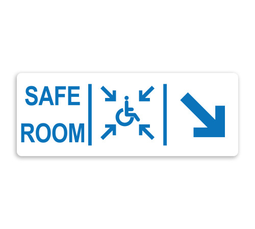 SAFE ROOM RIGHT ARROW - American Sign Company