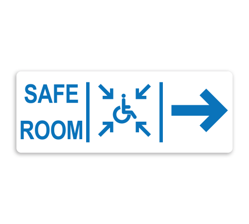 SAFE ROOM RIGHT ARROW - American Sign Company