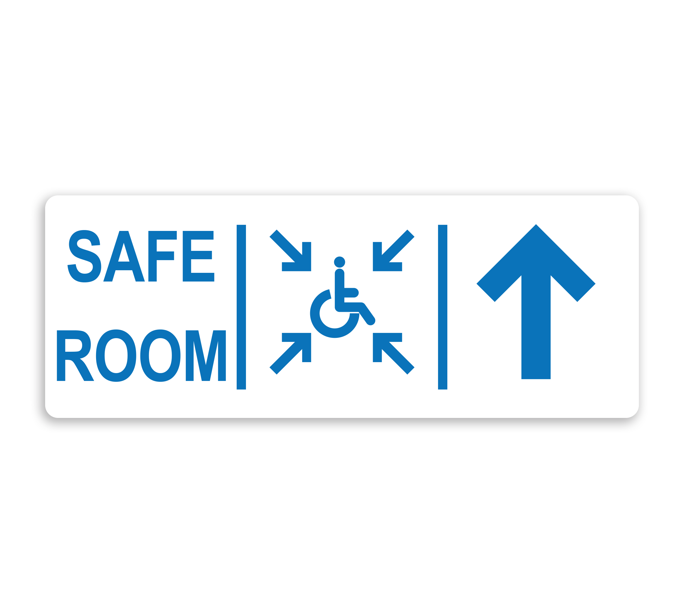 SAFE ROOM WHEELCHAIR UP ARROW - American Sign Company