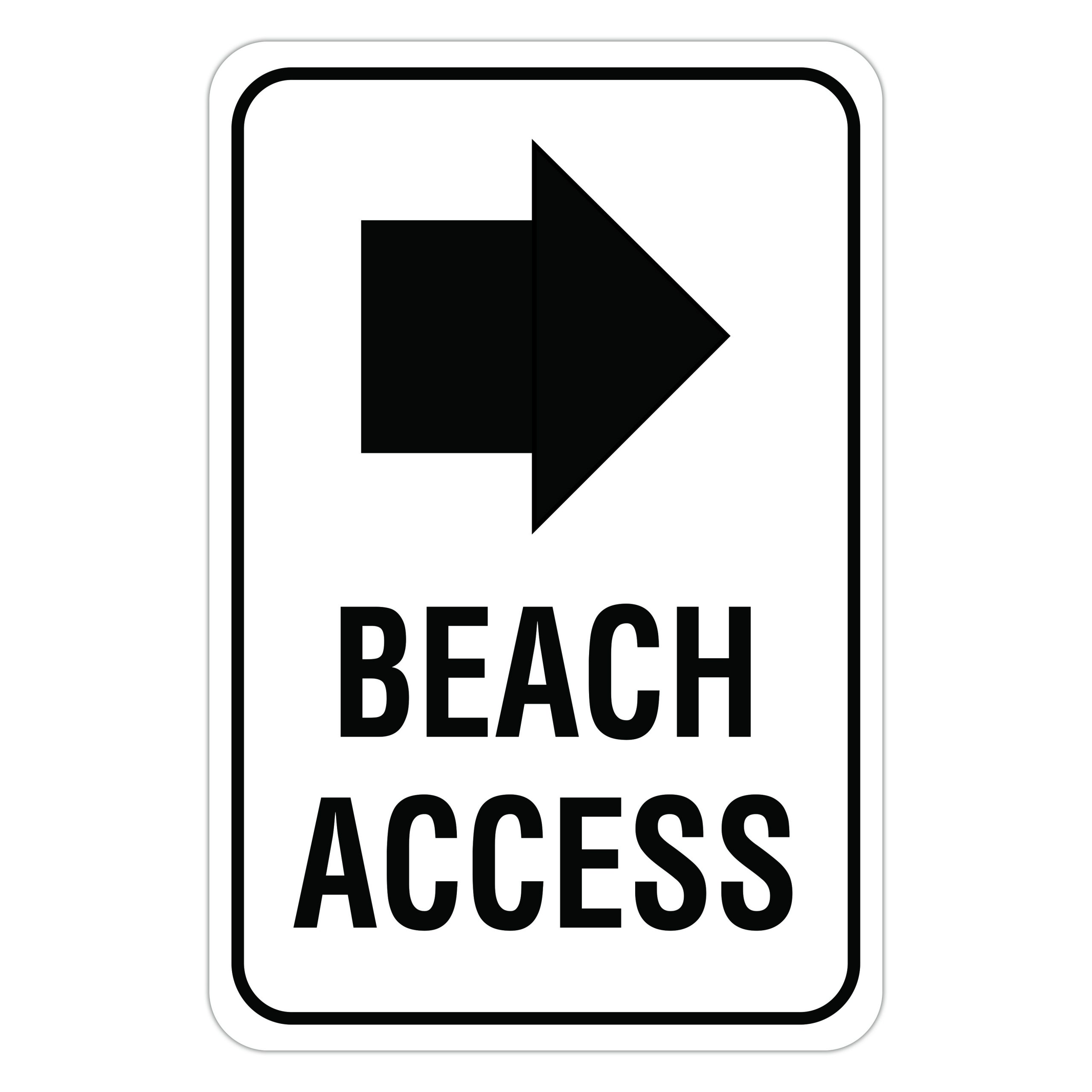 BEACH ACCESS RIGHT ARROW - American Sign Company