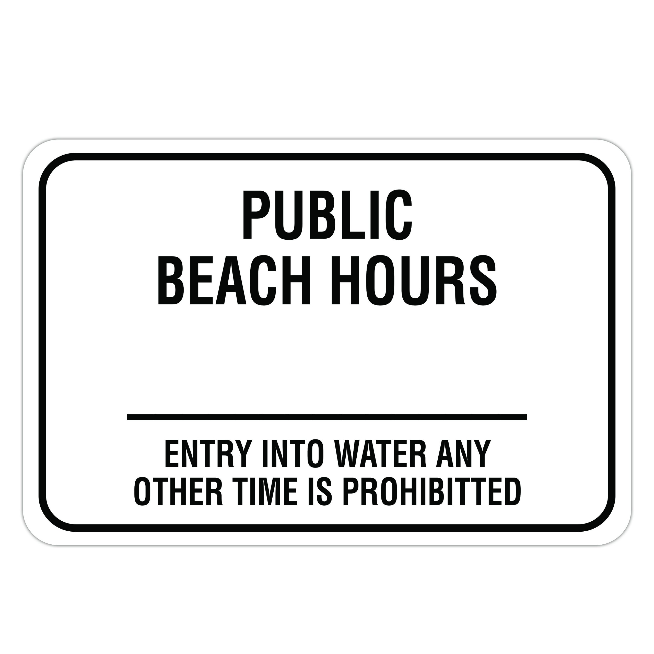 PUBLIC BEACH HOURS - American Sign Company