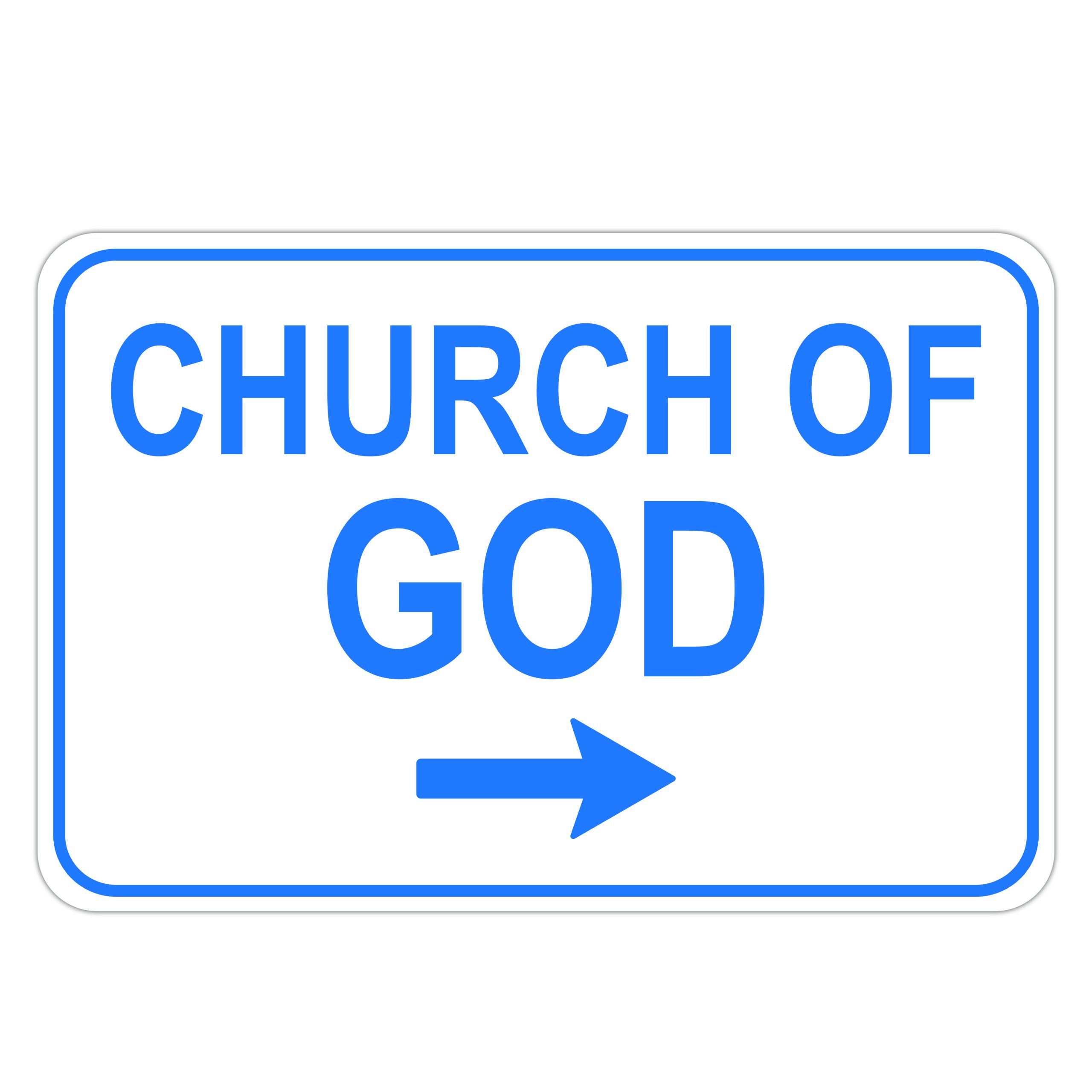 CHURCH OF GOD RIGHT ARROW - American Sign Company