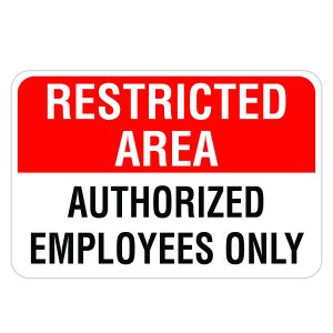 Employee's Only Sign - American Sign Company