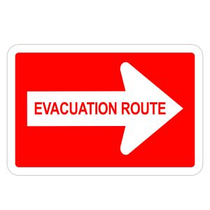 EMERGENCY EVACUATION ROUTE - American Sign Company