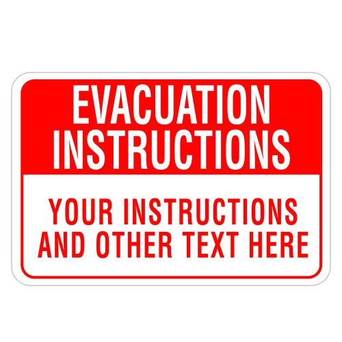 NOTICE EMERGENCY EVACUATION GATE - American Sign Company
