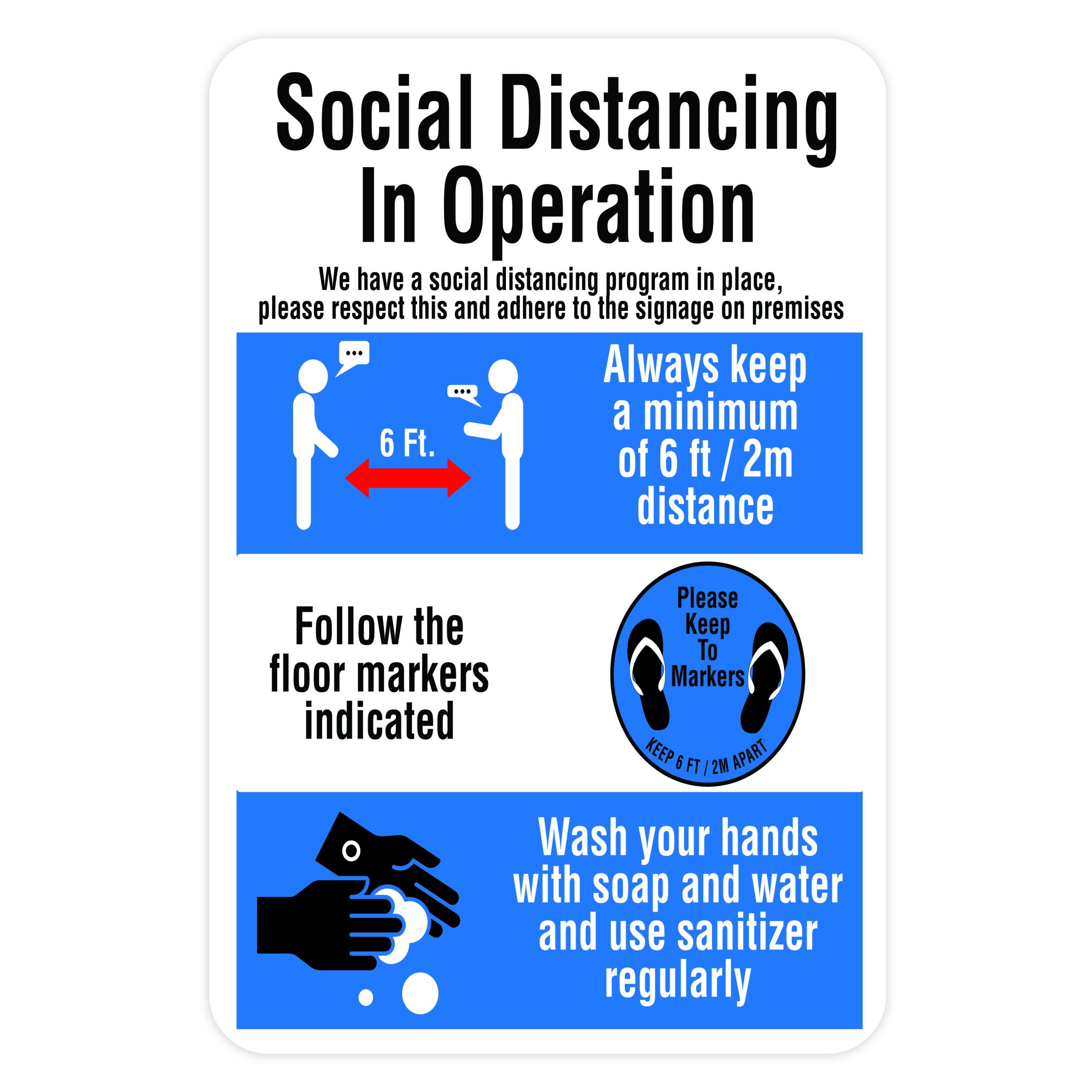 SOCIAL DISTANCING IN OPERATION - American Sign Company