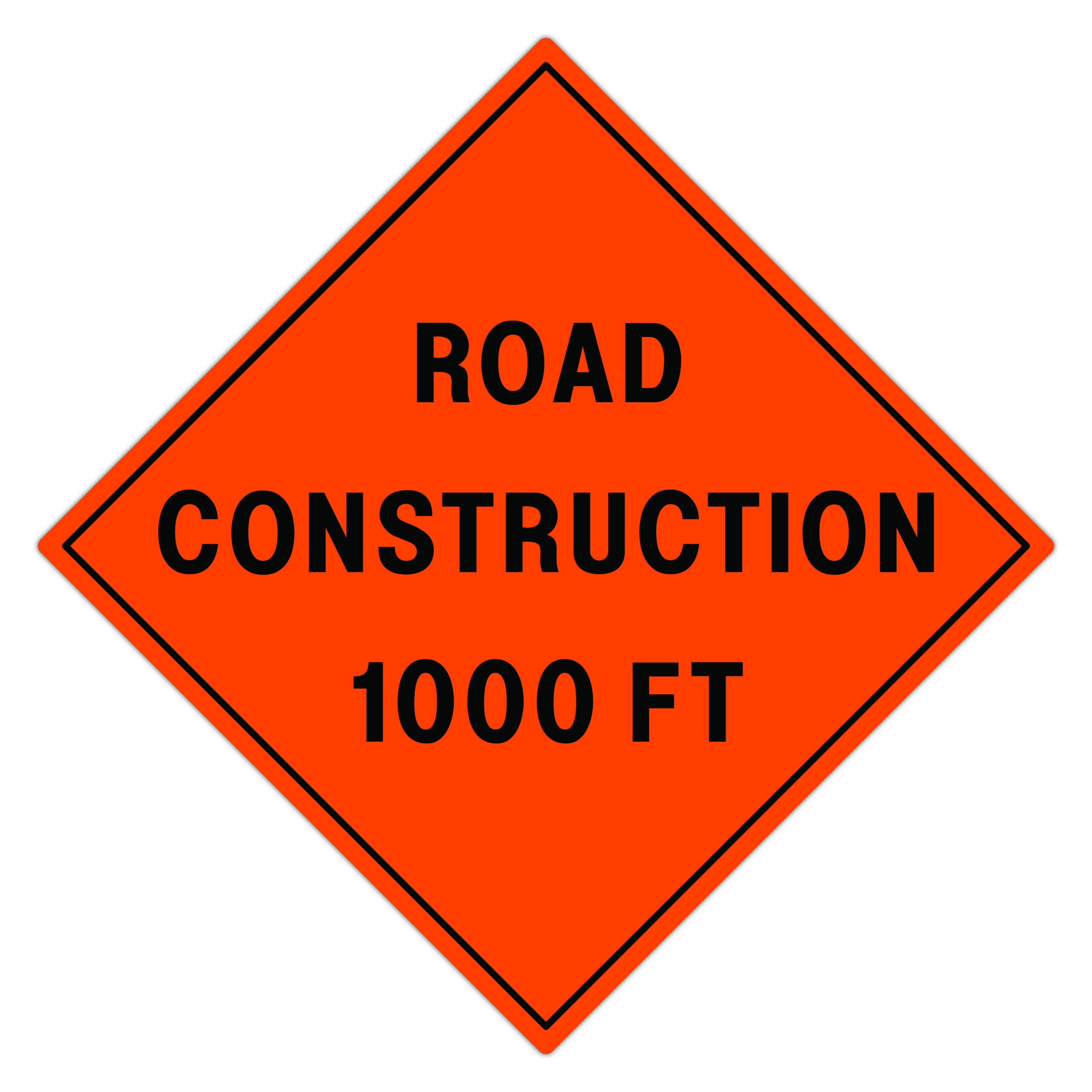ROAD CONSTRUCTION 1000 FT - American Sign Company