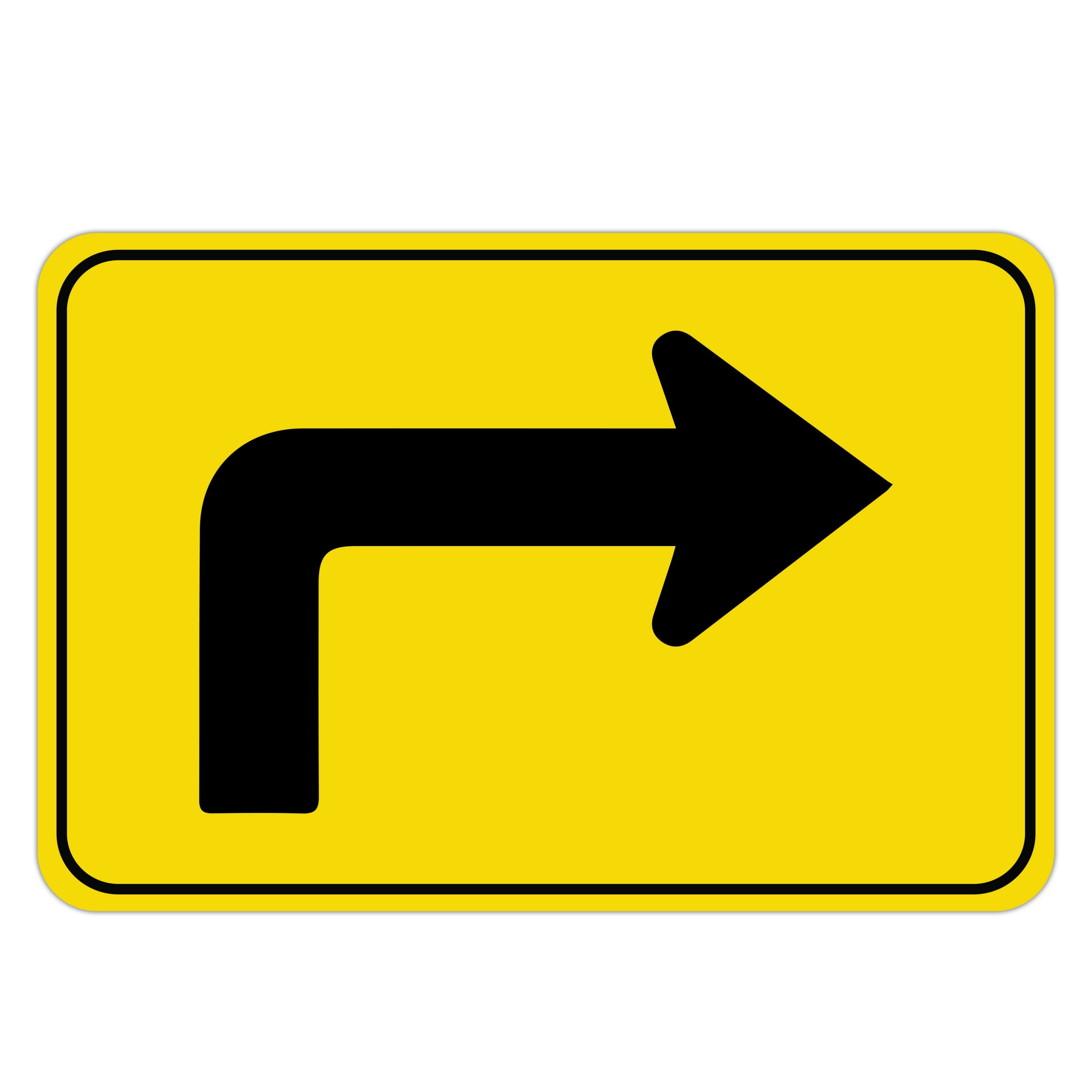 DIRECTIONAL SIGN RIGHT TURN - American Sign Company