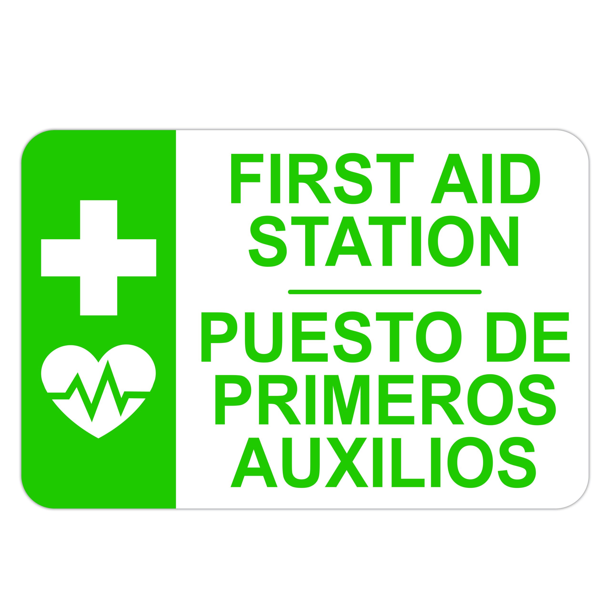 BILINGUAL FIRST AID STATION - American Sign Company