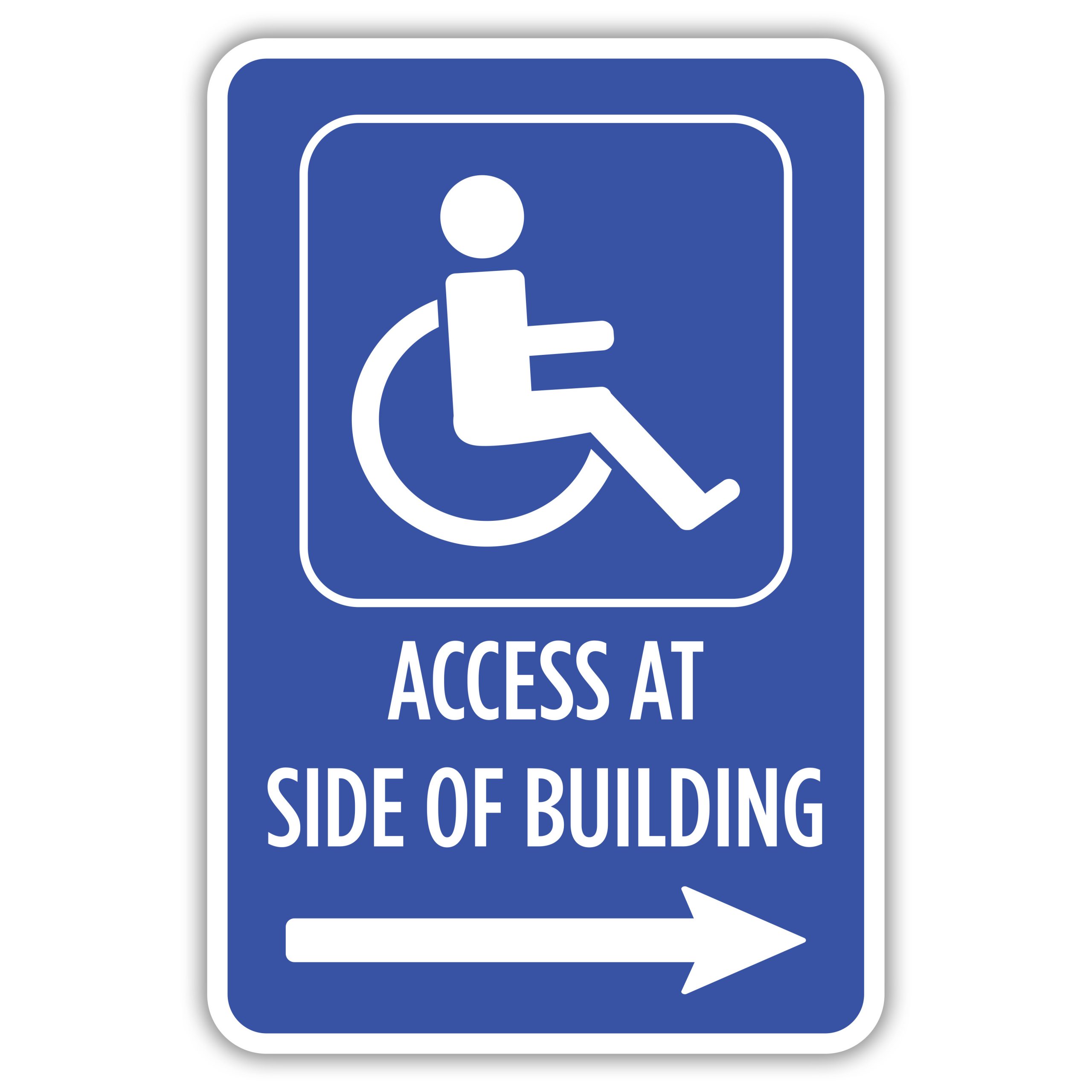 HANDICAPPED ACCESS AT SIDE OF BUILDING - American Sign Company