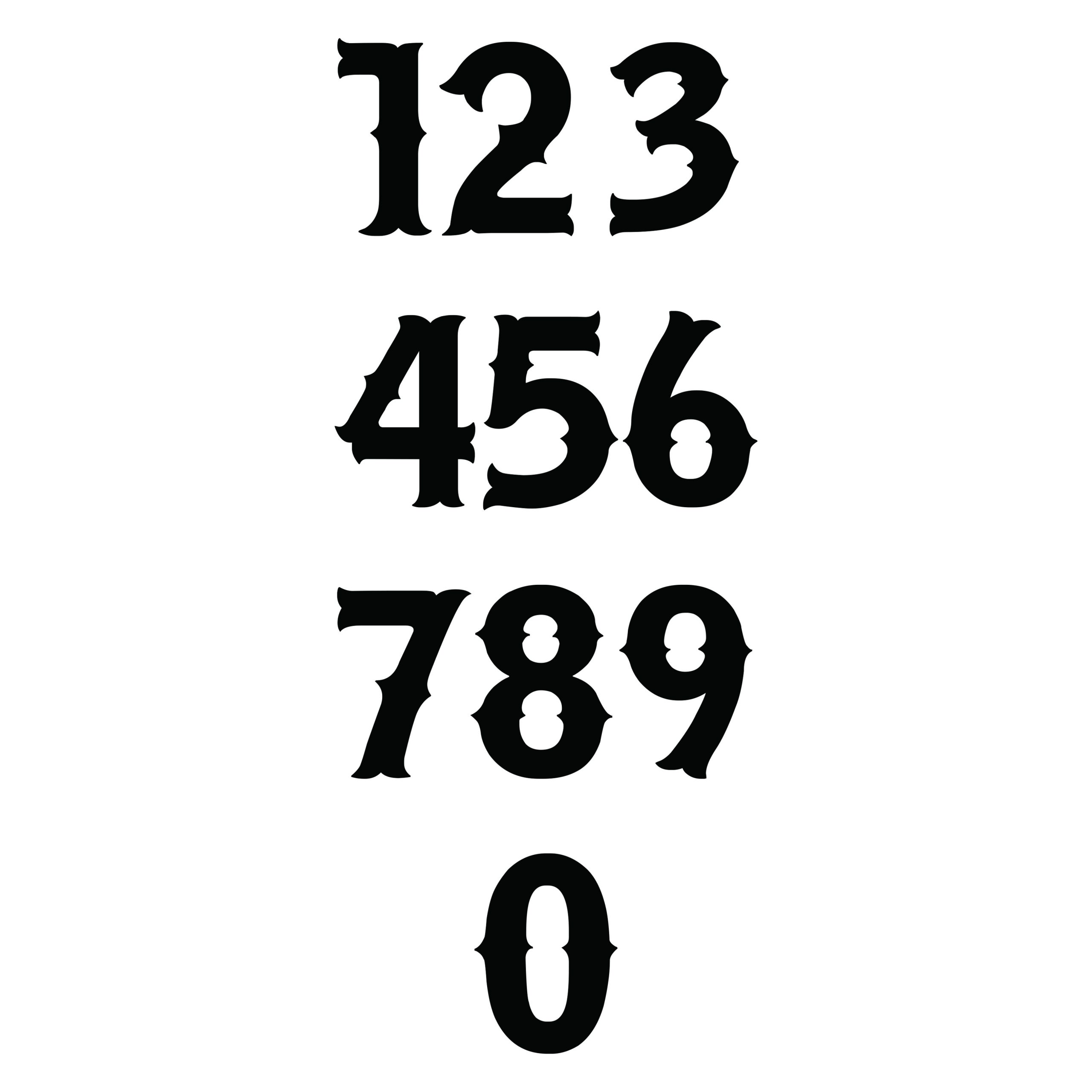 INDIVIDUAL NUMBER SIGN - American Sign Company