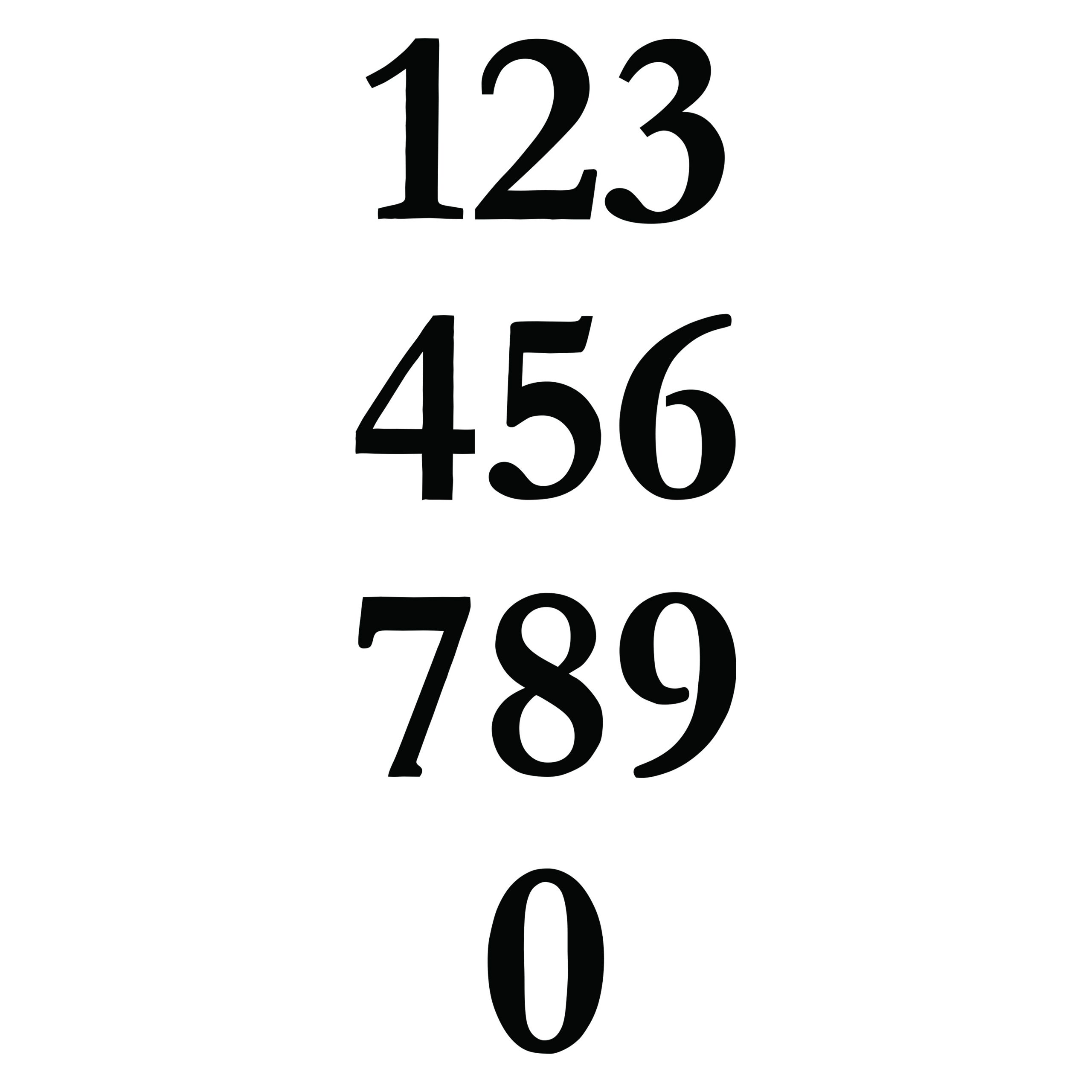 INDIVIDUAL NUMBER SIGN - American Sign Company