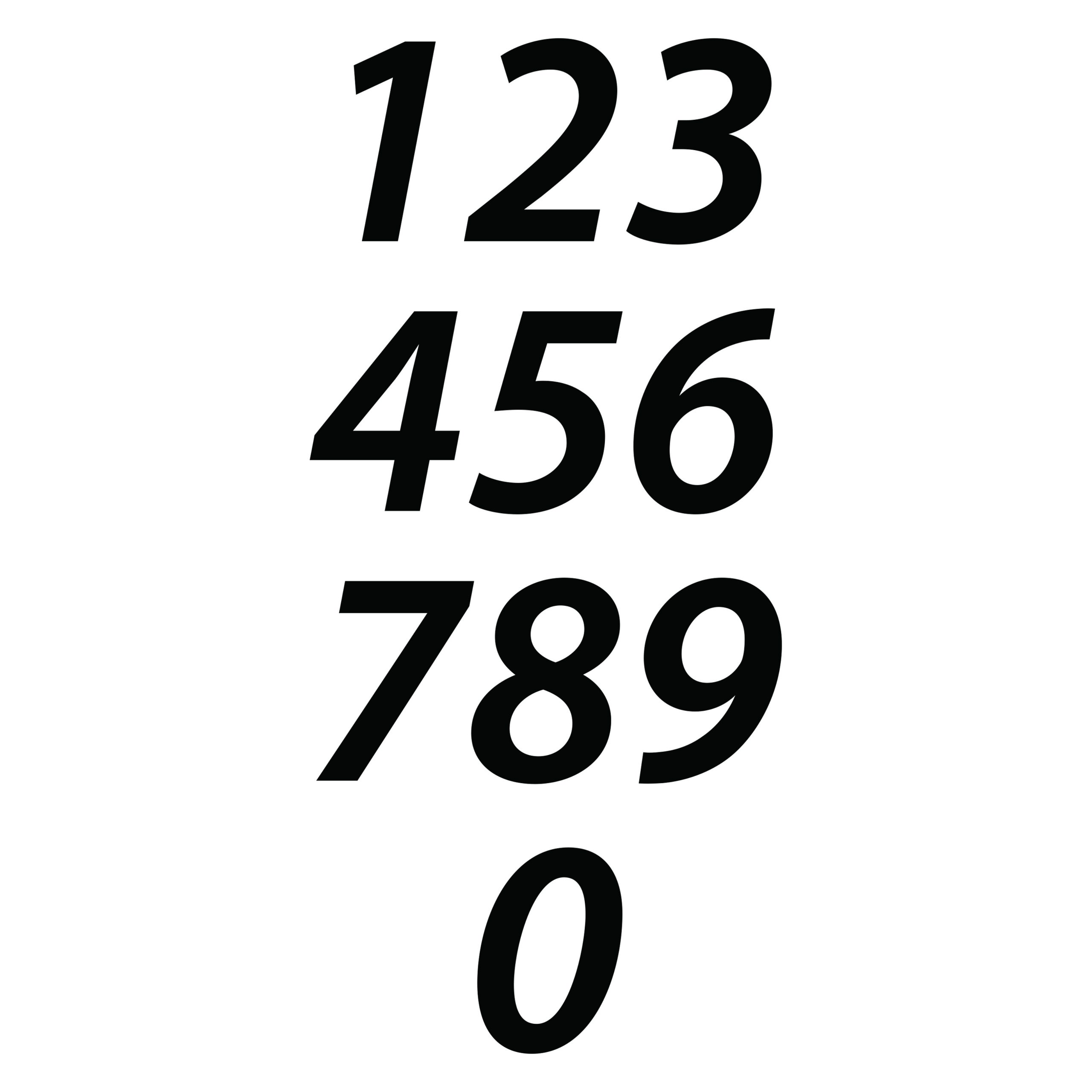 INDIVIDUAL NUMBER SIGN - American Sign Company