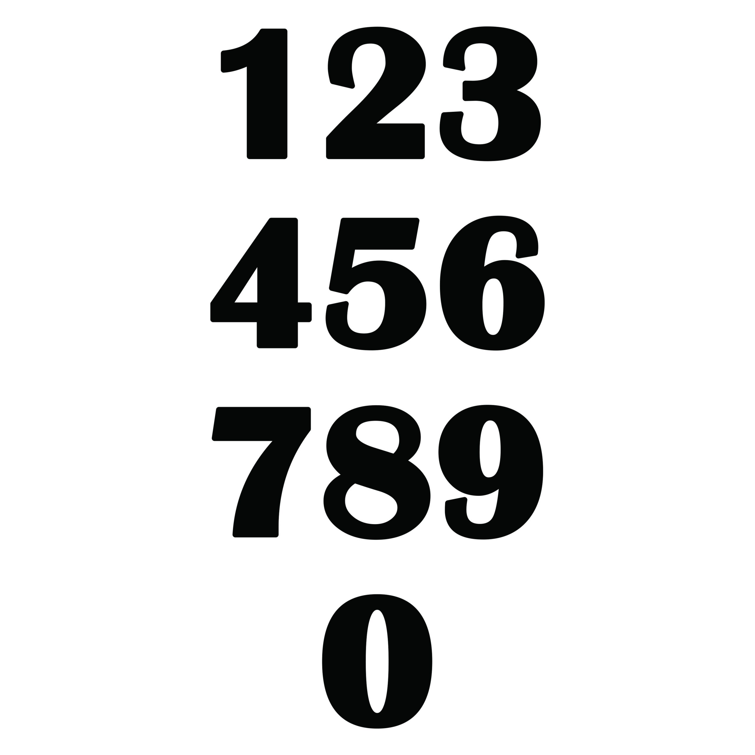 INDIVIDUAL NUMBER SIGN - American Sign Company