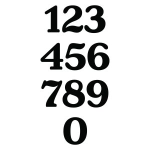 INDIVIDUAL NUMBER SIGN - American Sign Company