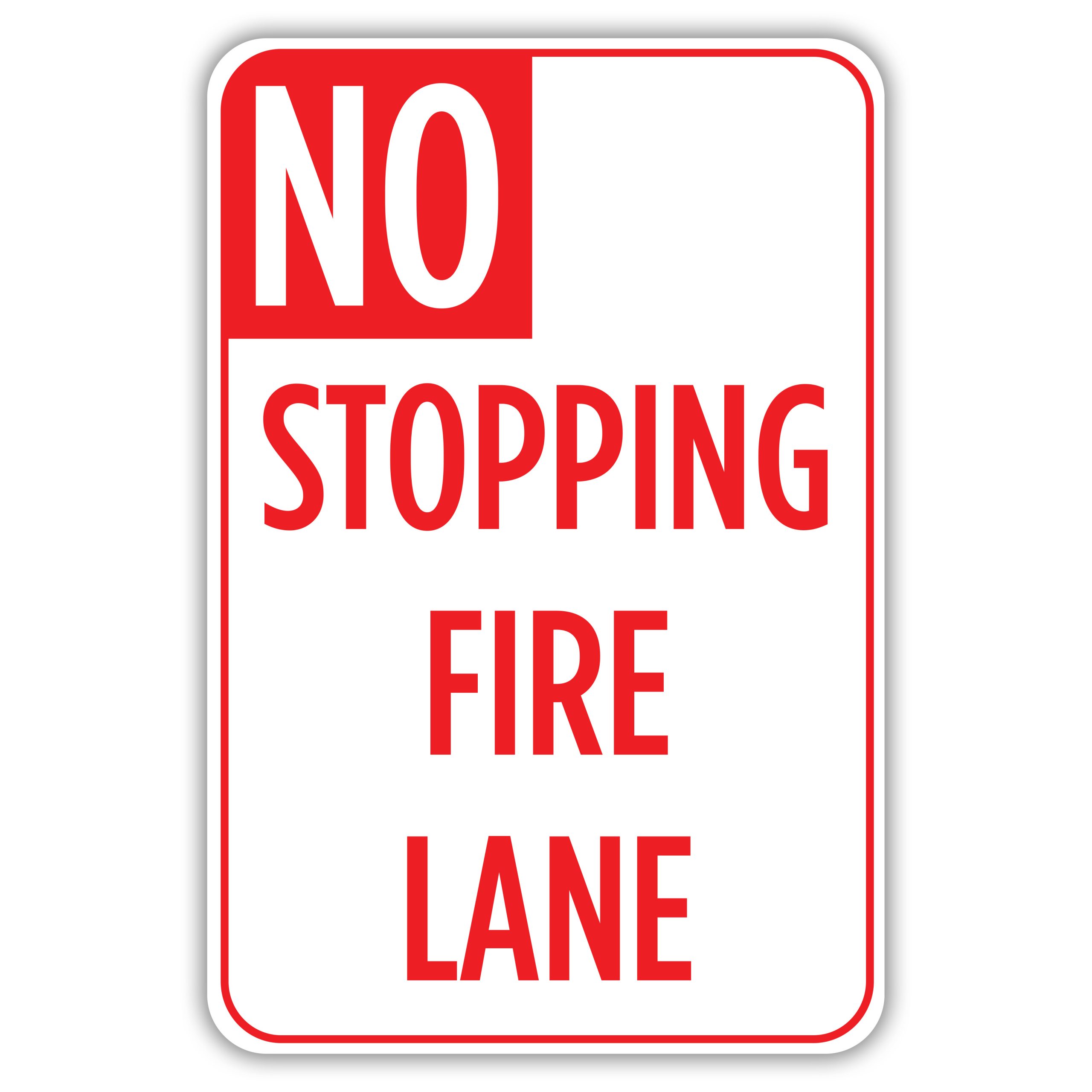 NO STOPPING FIRE LANE - American Sign Company