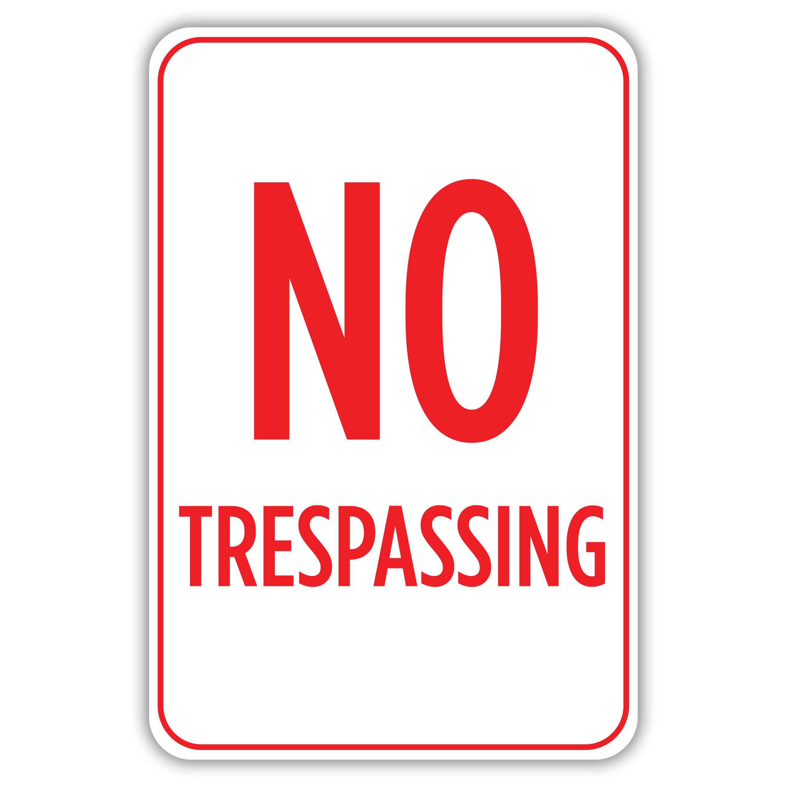 NO TRESPASSING - American Sign Company