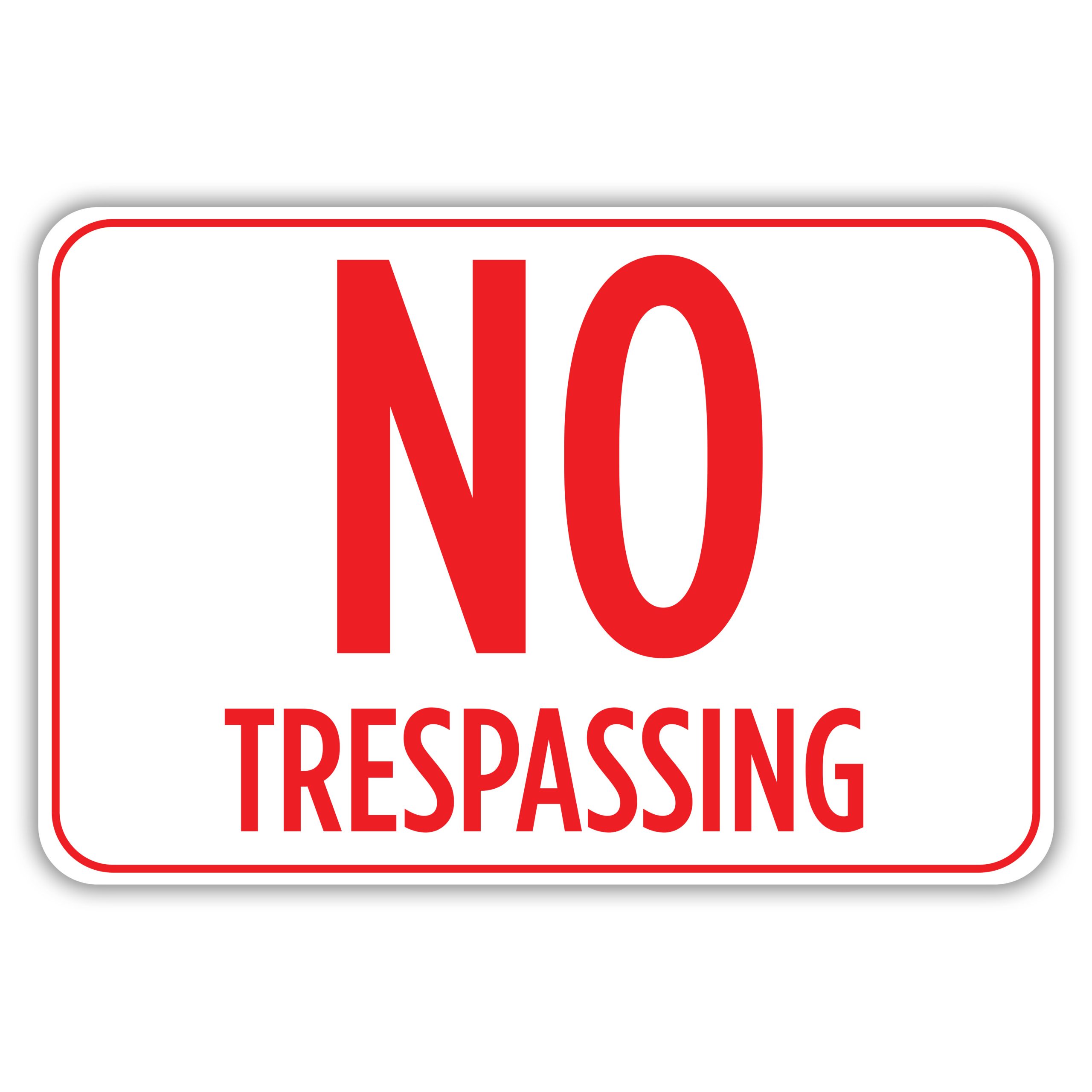 NO TRESPASSING - American Sign Company