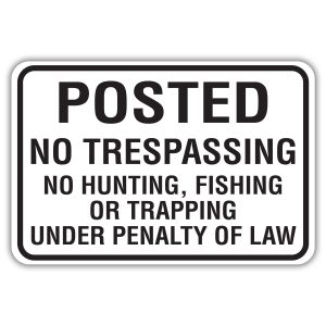 NO HUNTING - American Sign Company