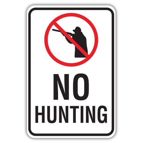 WARNING NO HUNTING CHLDREN AT PLAY - American Sign Company