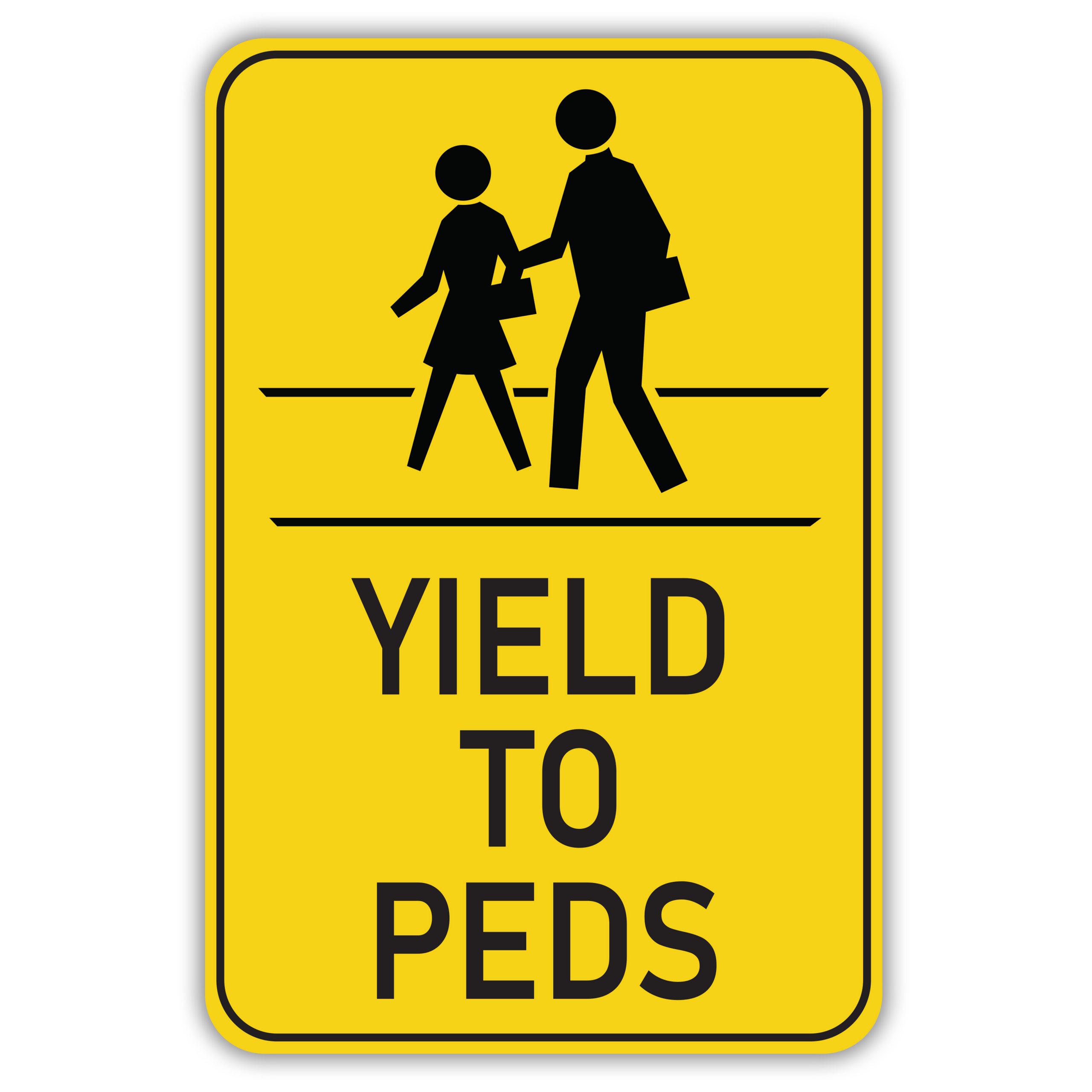 YIELD TO PEDS - American Sign Company