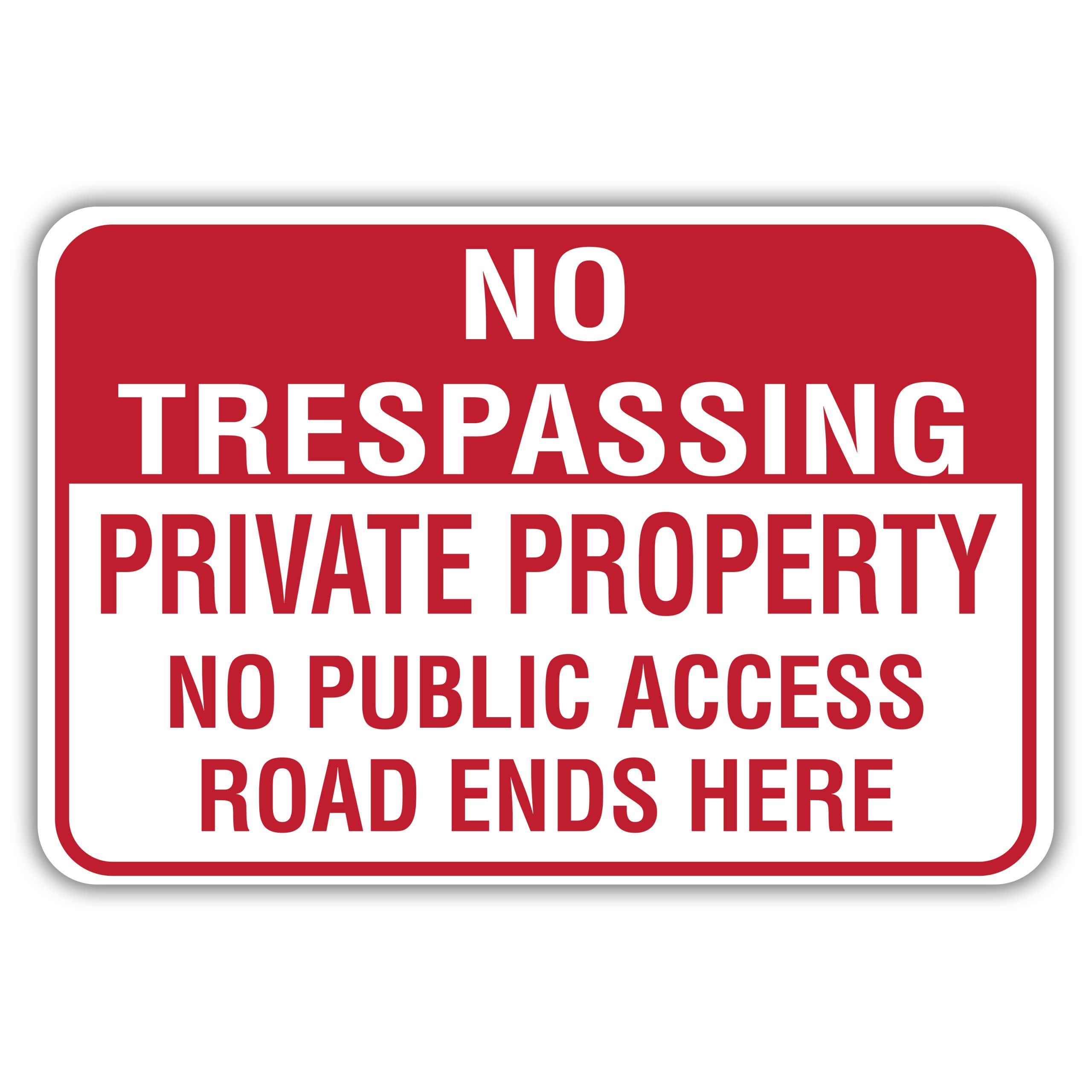 NO TRESPASSING PRIVATE PROPERTY - American Sign Company