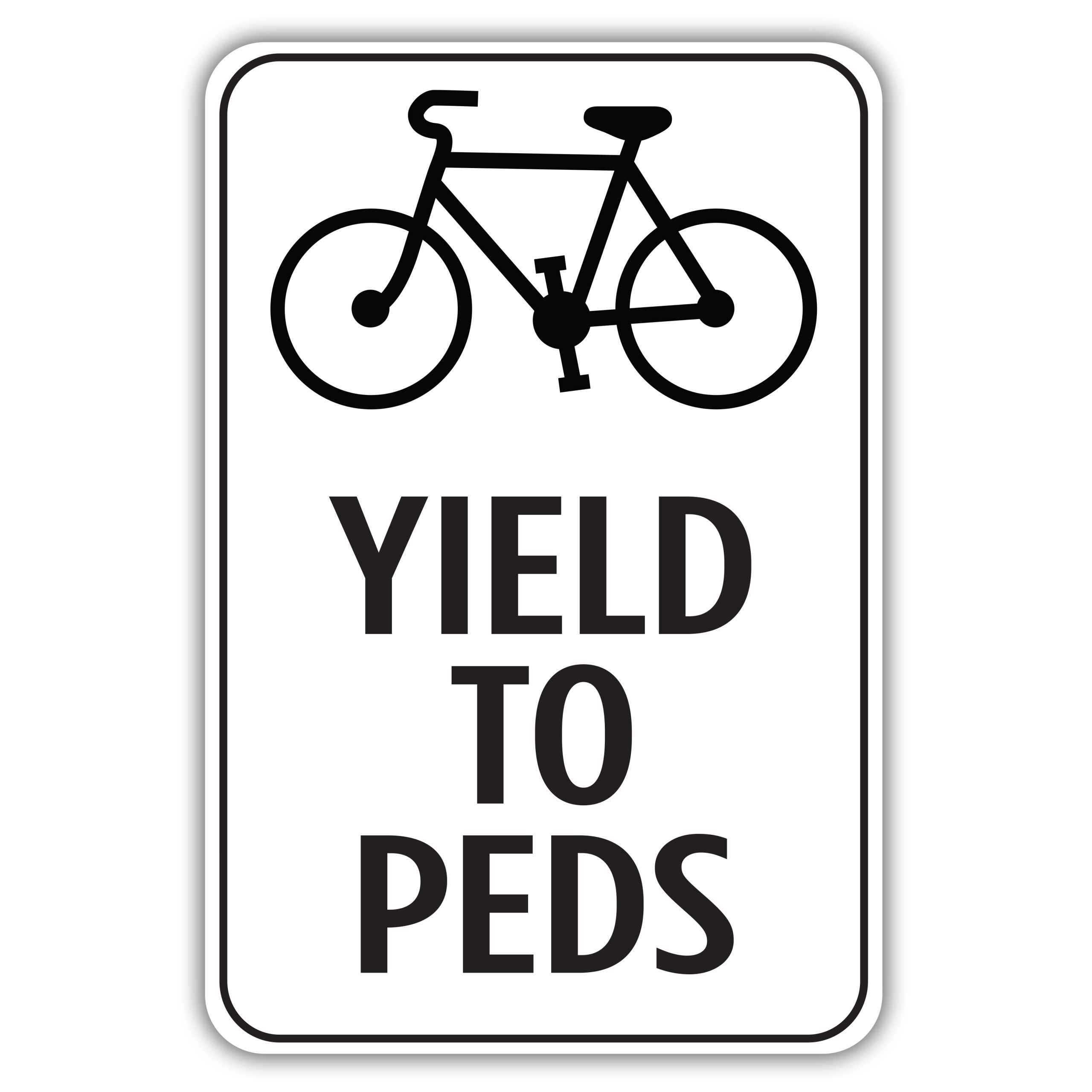 YIELD TO PEDS - American Sign Company