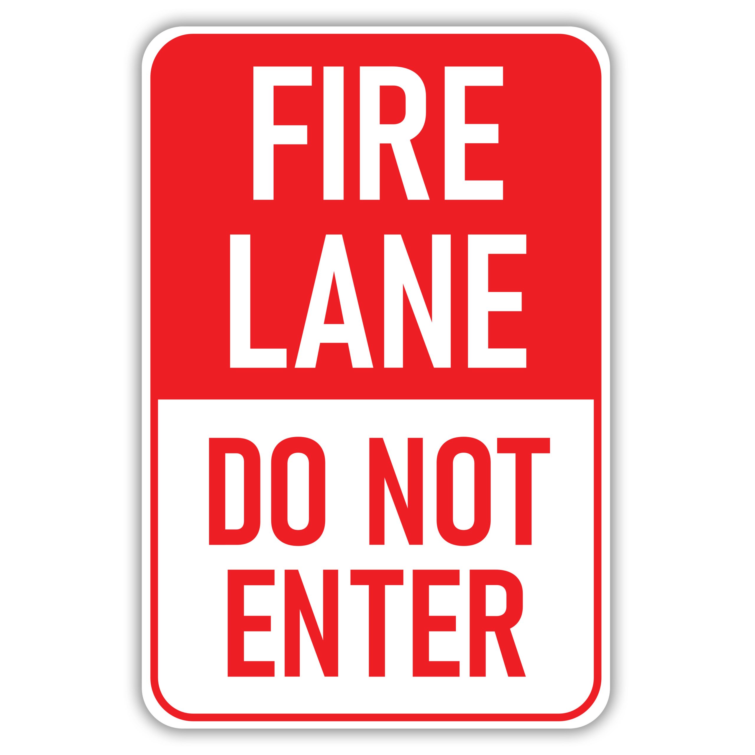 FIRE LANE DO NOT ENTER - American Sign Company