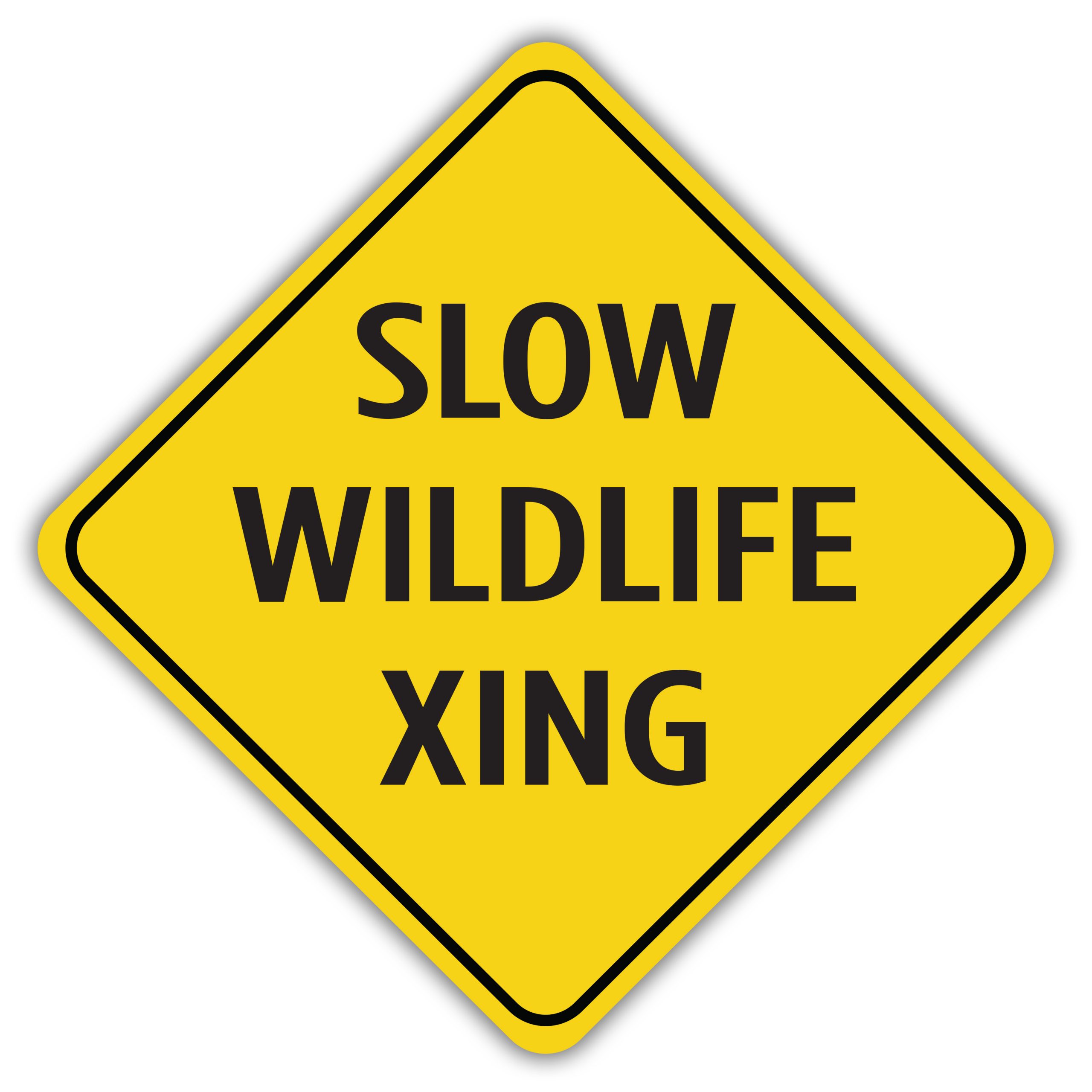 SLOW WILDLIFE XING - American Sign Company