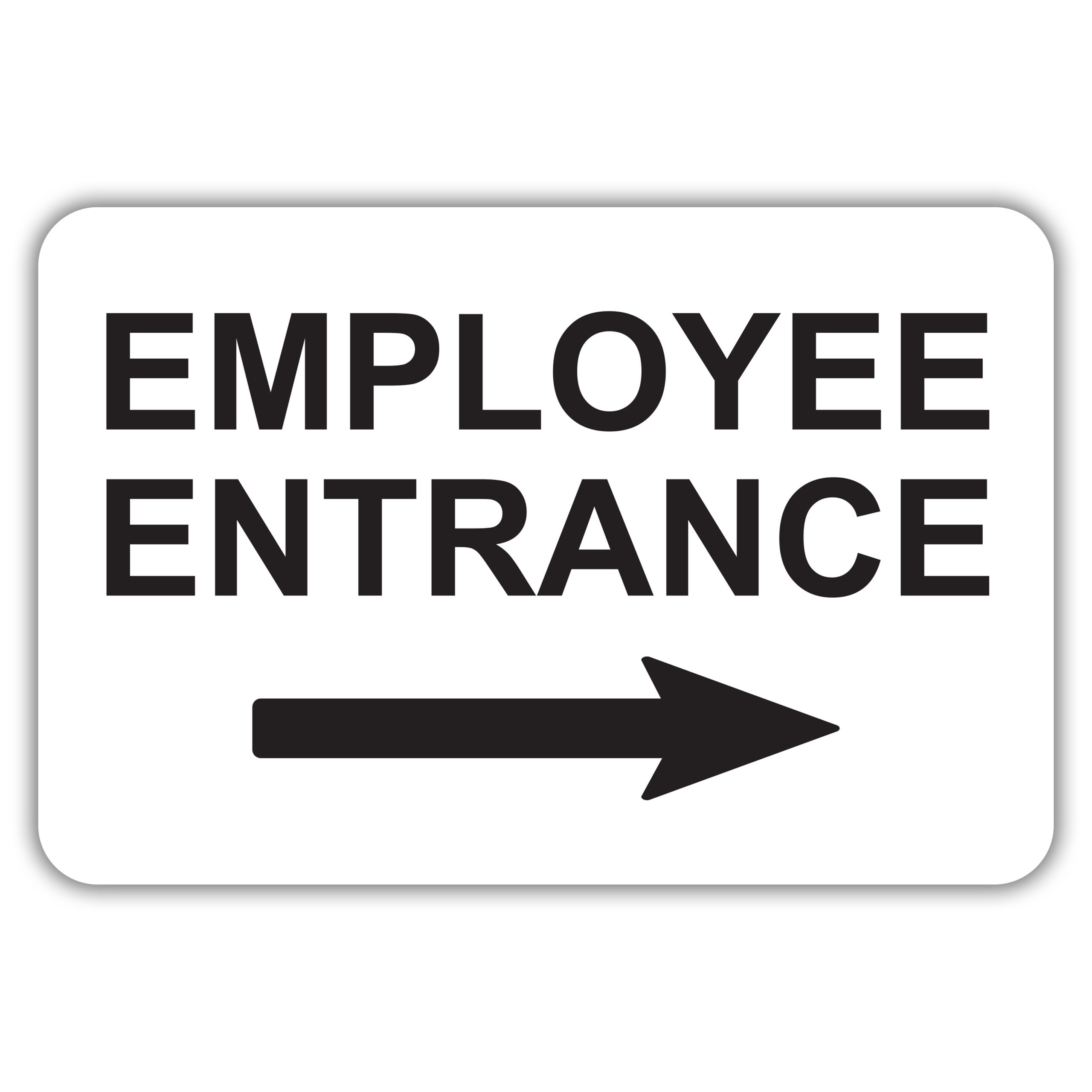 EMPLOYEE ENTRANCE -> - American Sign Company
