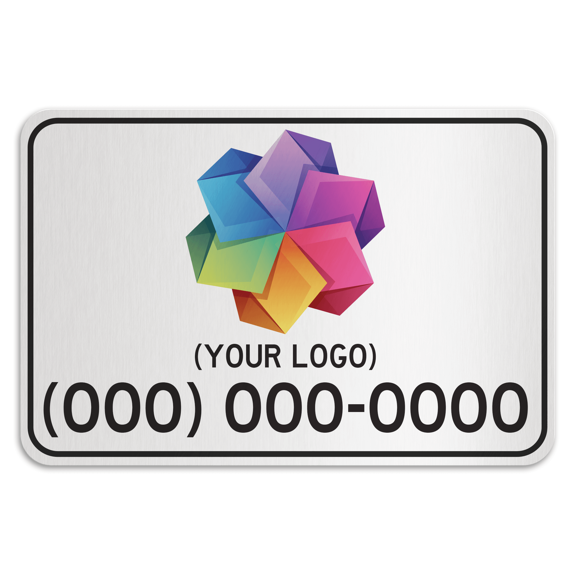 CUSTOM LOGO AND PHONE NUMBER American Sign Company