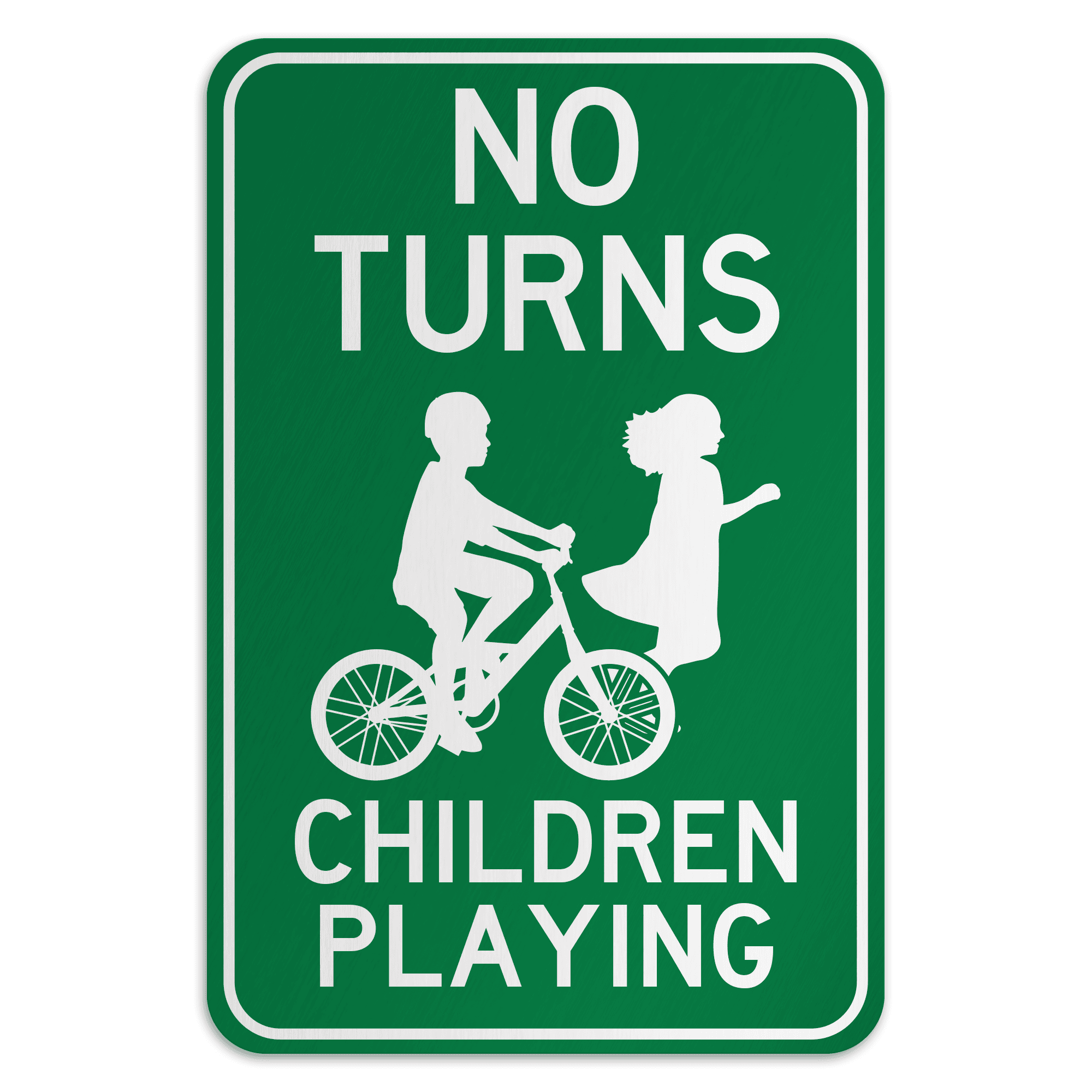 NO TURNS CHILDREN PLAYING - American Sign Company