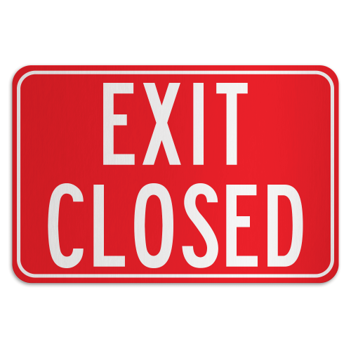NOTICE EXIT THIS DOOR - American Sign Company