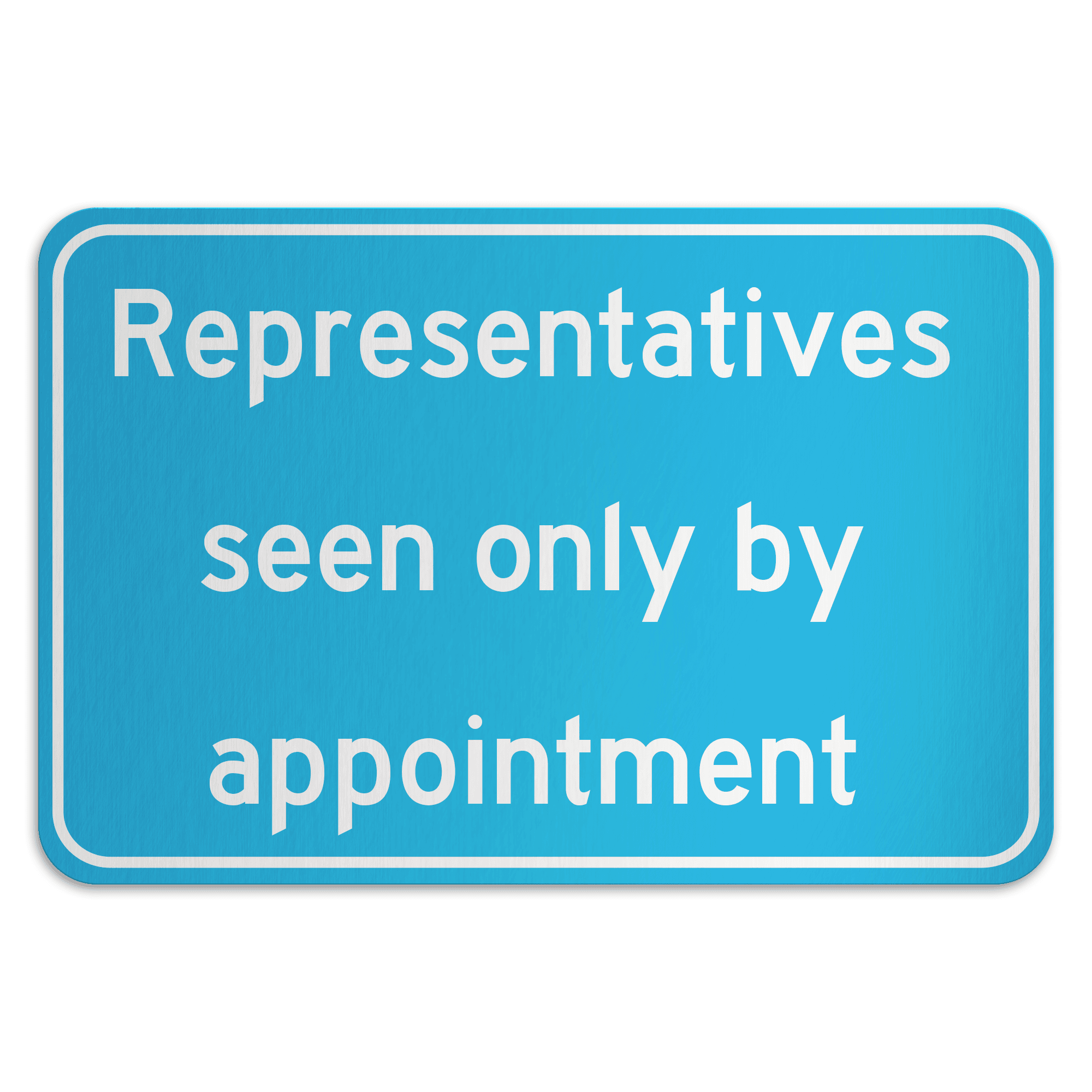 REPRESENTATIVES SEEN ONLY BY APPOINTMENT - American Sign Company