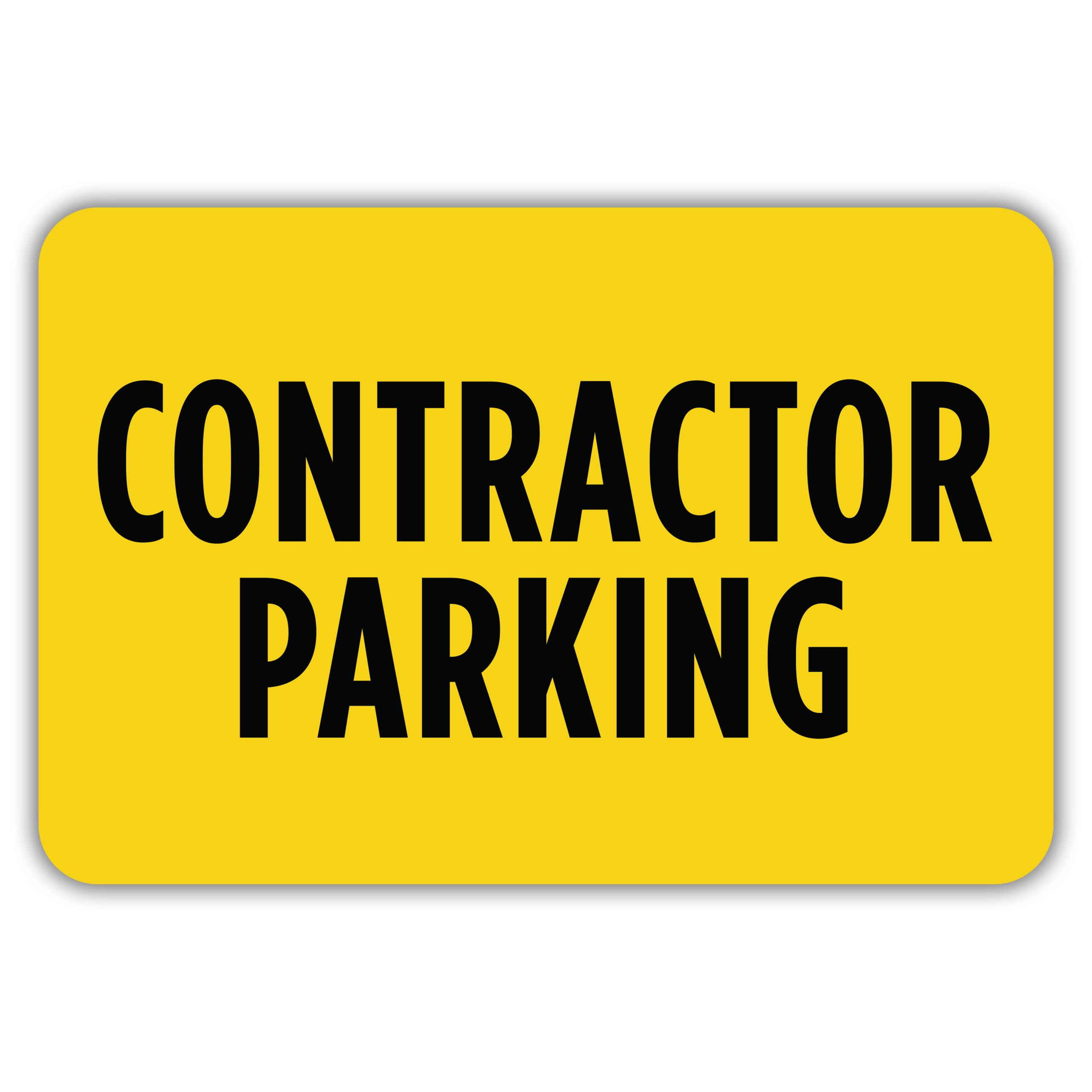 CONTRACTOR PARKING - American Sign Company