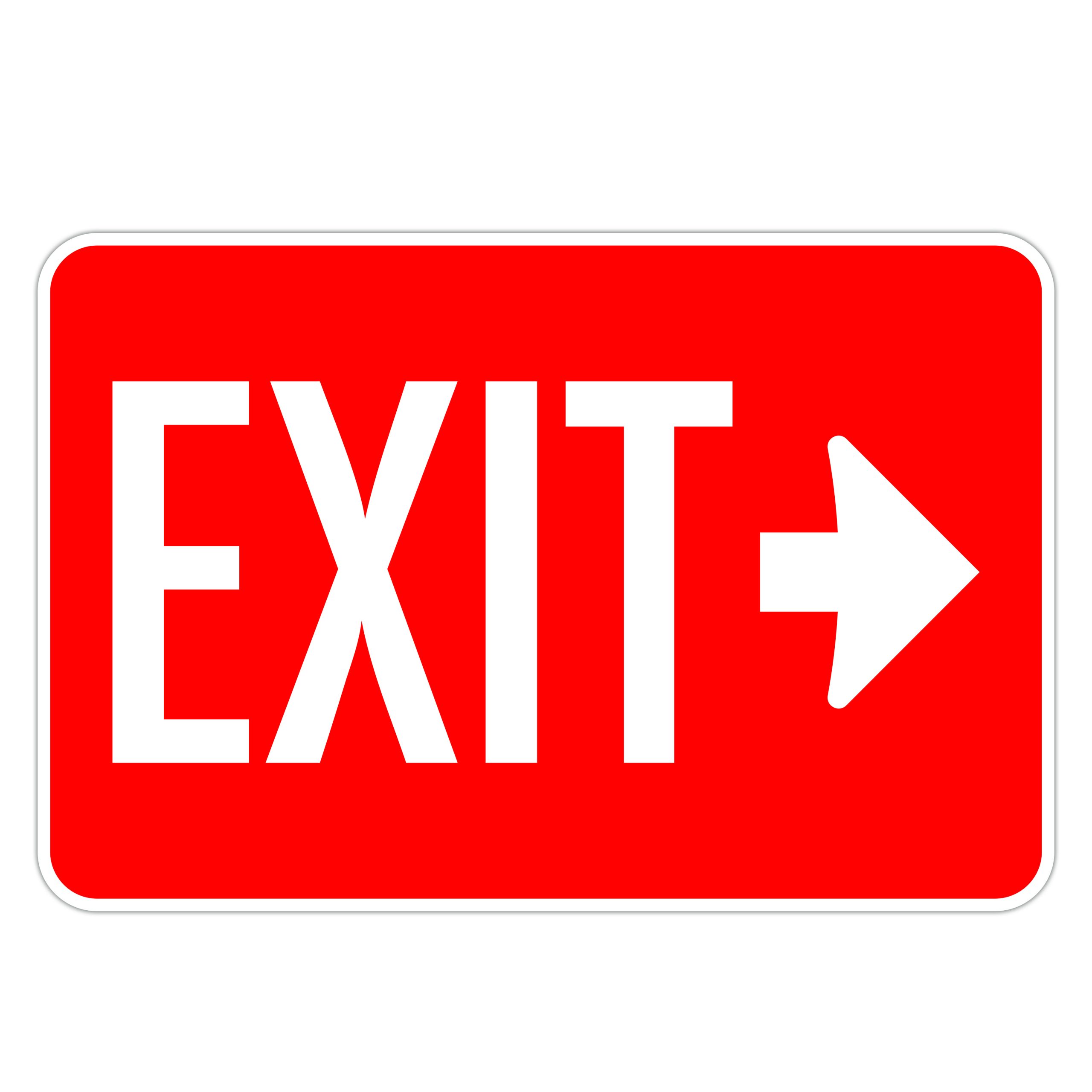 EXIT RIGHT ARROW - American Sign Company
